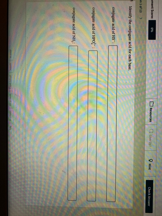 Solved ament Score: 0% Resources Ex Give Up? Hint Check | Chegg.com