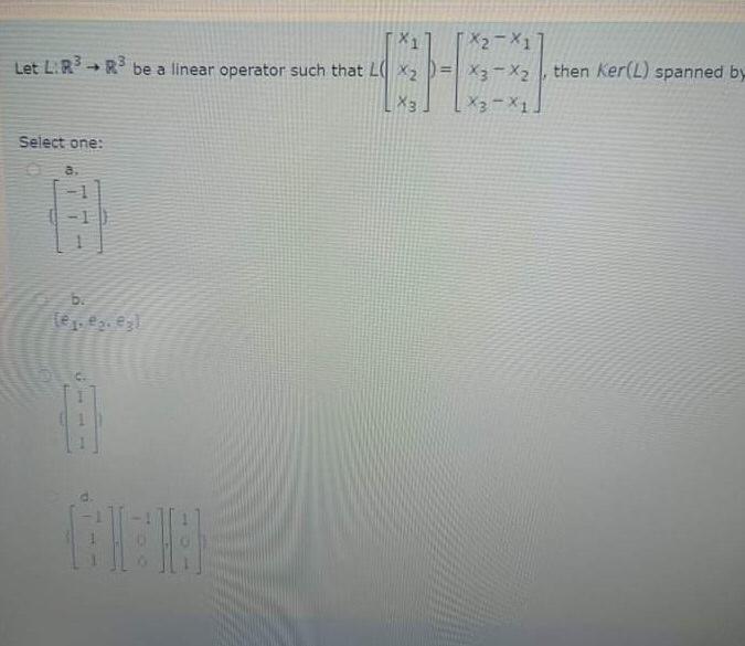 Solved Let L.R3 R3 be a linear operator such that L( 2 SH | Chegg.com