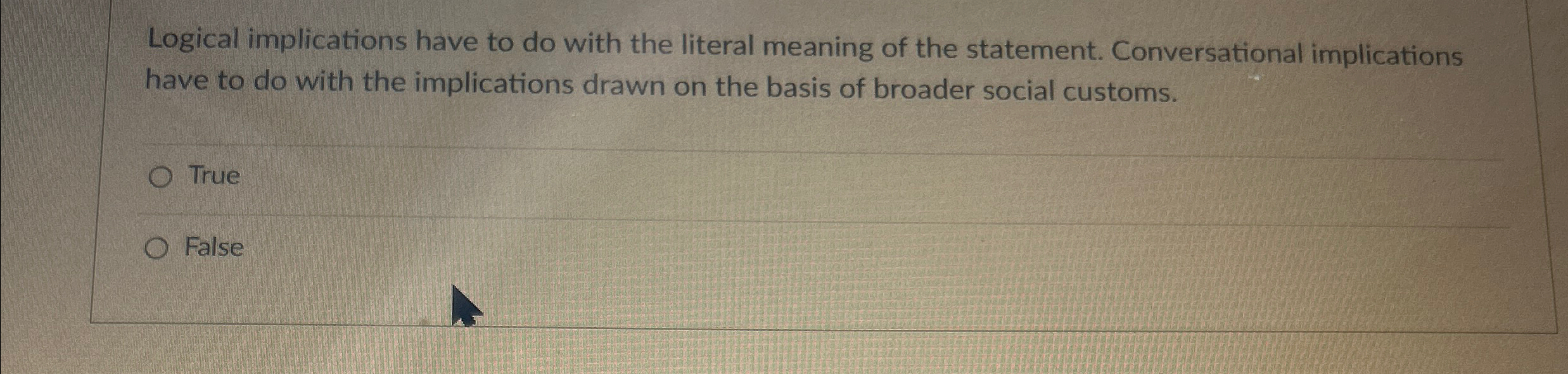 Solved Logical implications have to do with the literal | Chegg.com