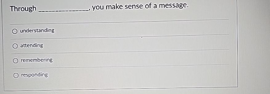 Solved Throughyou make sense of a | Chegg.com