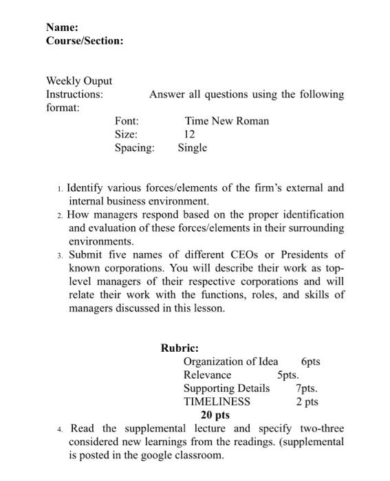 Solved 1. Identify various forces/elements of the firm's | Chegg.com