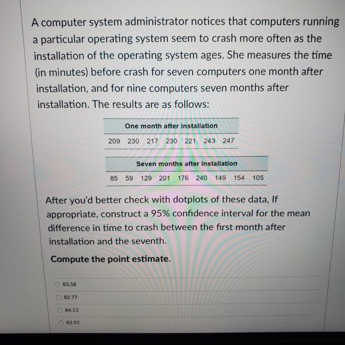 Solved A computer system administrator notices that | Chegg.com