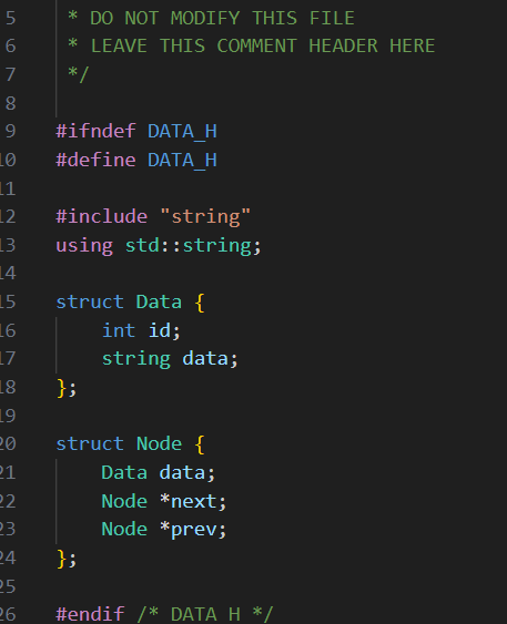 Solved 1. ﻿Create a fully functional doubly linked list, a | Chegg.com