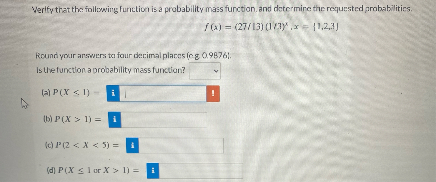 Solved Verify that the following function is a probability | Chegg.com
