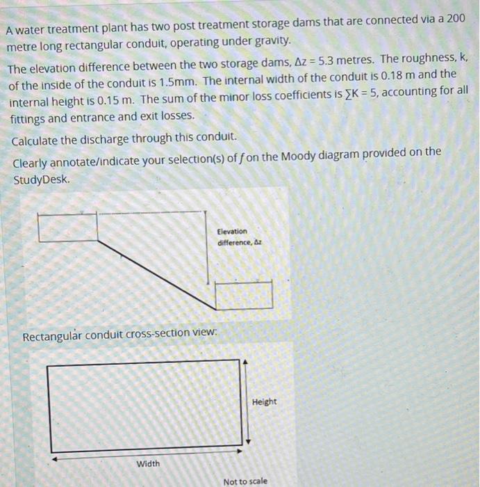 Solved A water treatment plant has two post treatment | Chegg.com