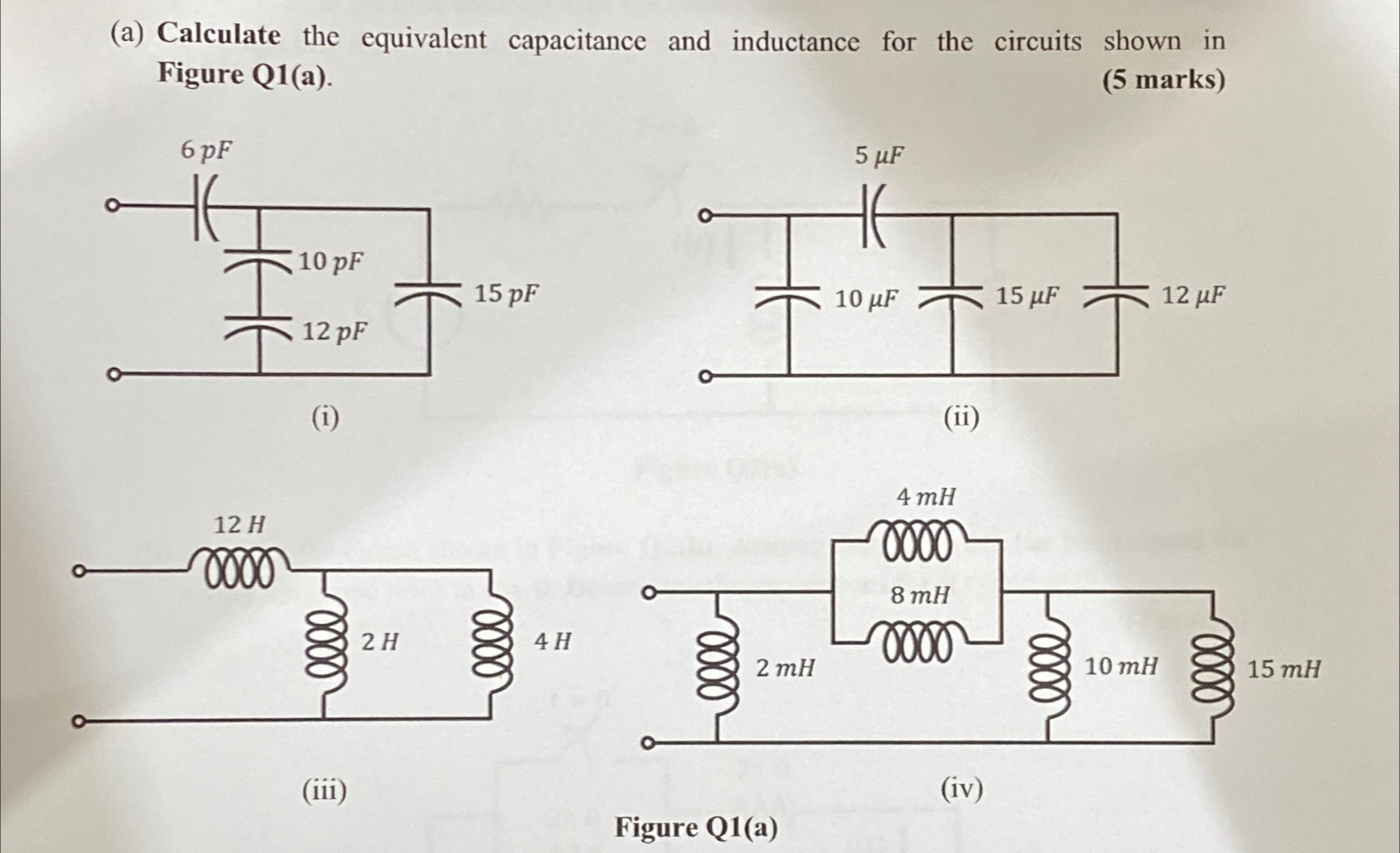 Solved (a) ﻿Calculate the equivalent capacitance and | Chegg.com