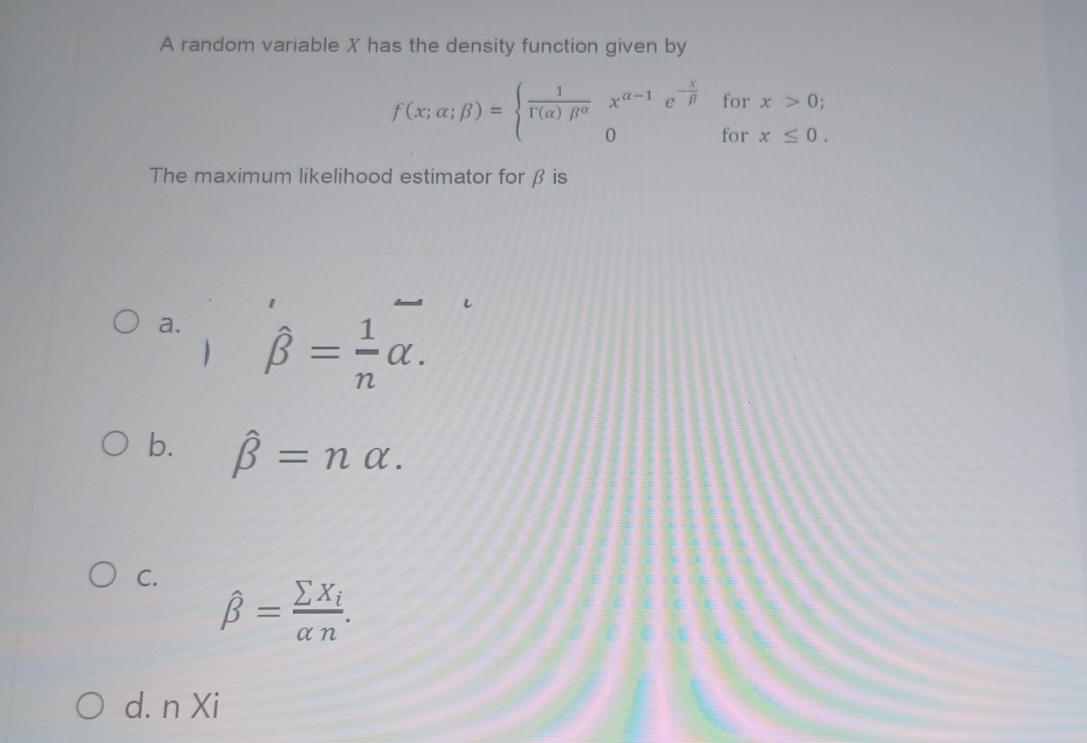 Solved A random variable X has the density function given by | Chegg.com