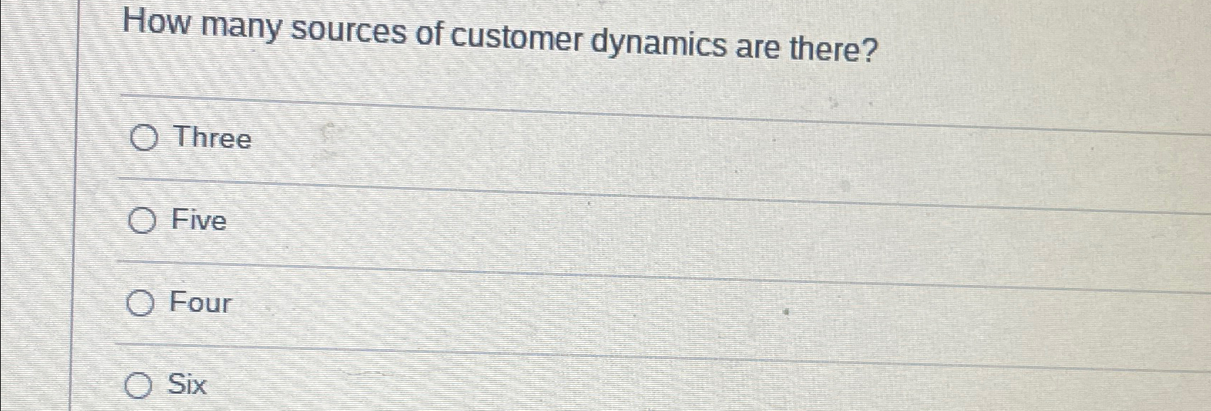 Solved How many sources of customer dynamics are | Chegg.com