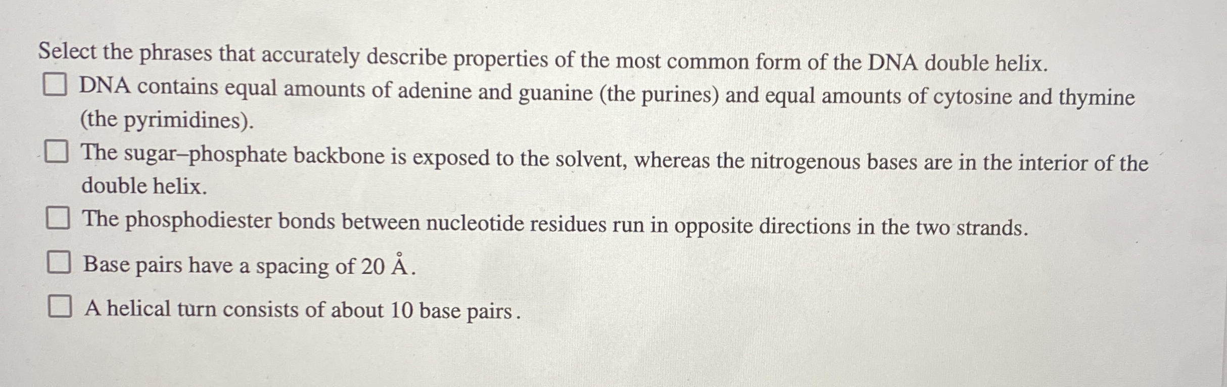 Solved Select the phrases that accurately describe | Chegg.com