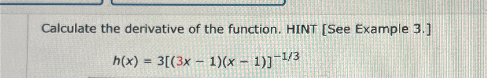 Solved Calculate the derivative of the function. HINT [See | Chegg.com