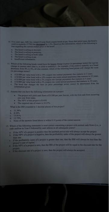 Solved PART I: MULTIPLE CHOICE - Choose the letter of the | Chegg.com