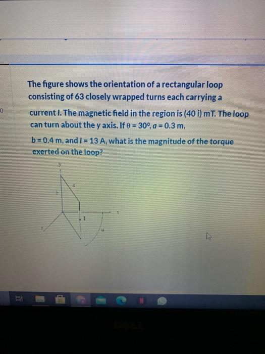 Solved The figure shows the orientation of a rectangular | Chegg.com
