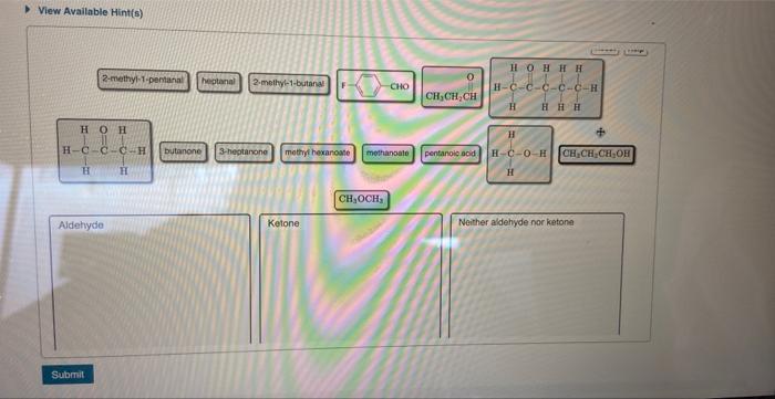 Solved View Available Hint(s) CH2CH2CH2OH CH3OCH2 Submil | Chegg.com