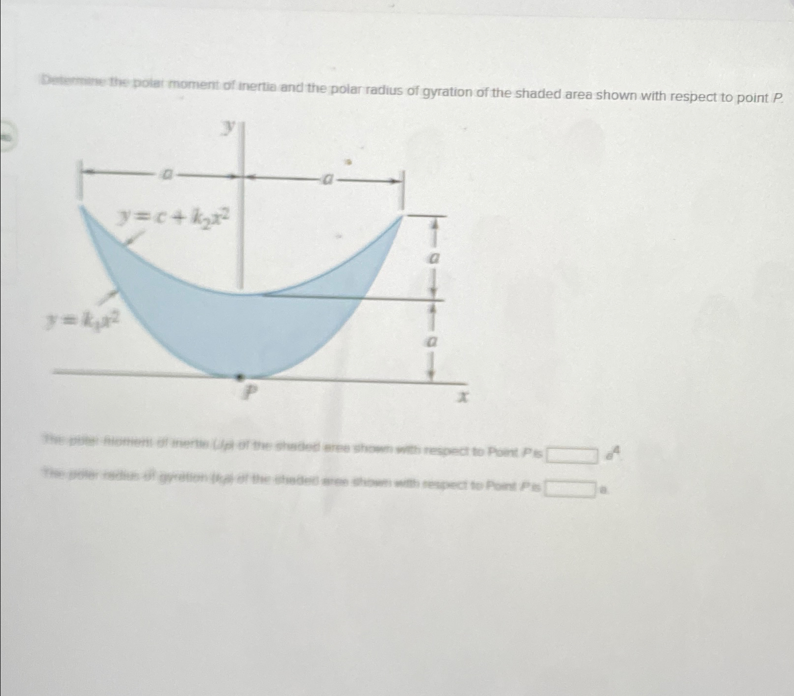 Solved Detarne the polai moment of inertie and the polar | Chegg.com