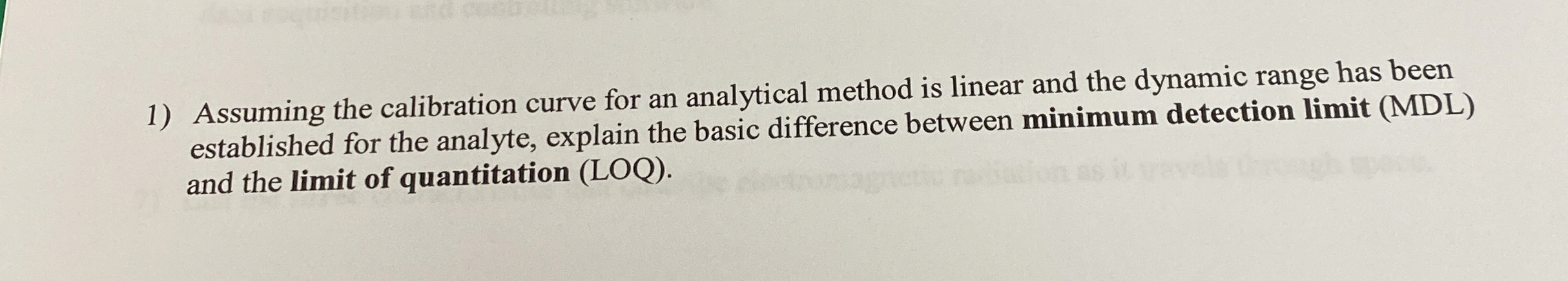 Solved Assuming the calibration curve for an analytical | Chegg.com