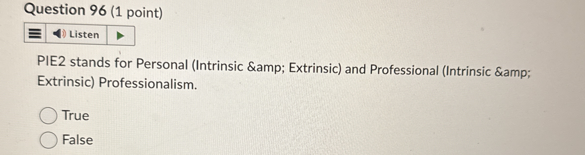 Solved Question 96 (1 ﻿point)ListenPIE2 ﻿stands for Personal | Chegg.com