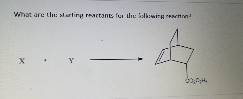 Solved What are the starting reactants for the following | Chegg.com