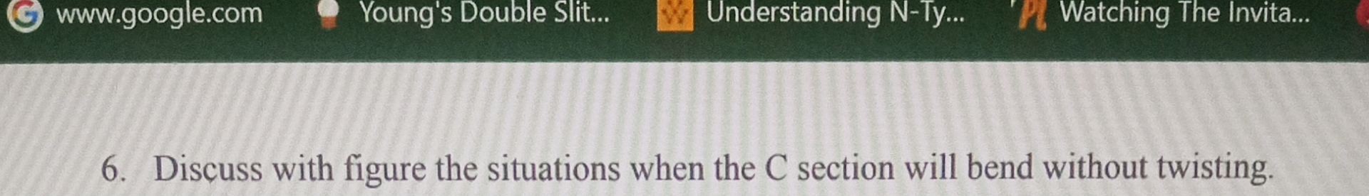 Solved 6. ﻿Discuss with figure the situations when the C | Chegg.com