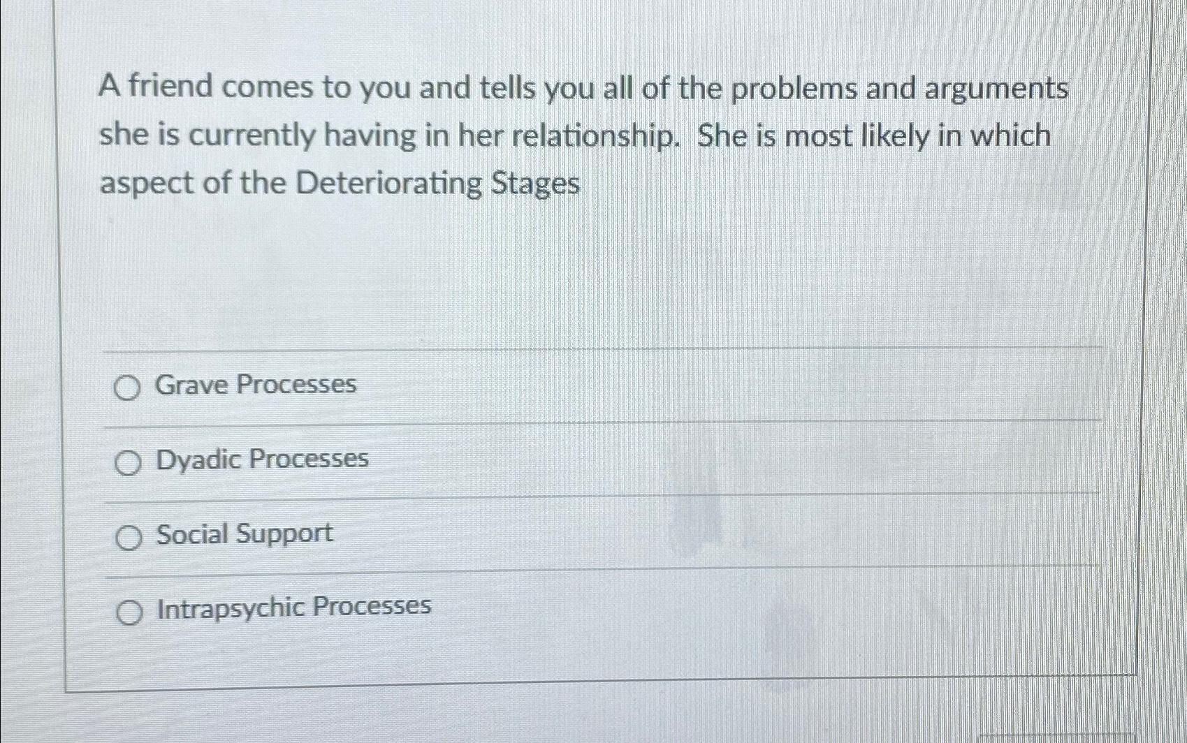 A friend comes to you and tells you all of the | Chegg.com