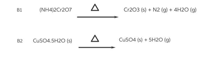 Solved Assign oxidation states B1 B2 (NH4)2Cr2O7 CuSO4.5H2O | Chegg.com
