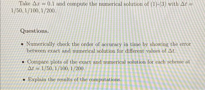 Solved Consider the following diffusion equation: du J²u 1 = | Chegg.com