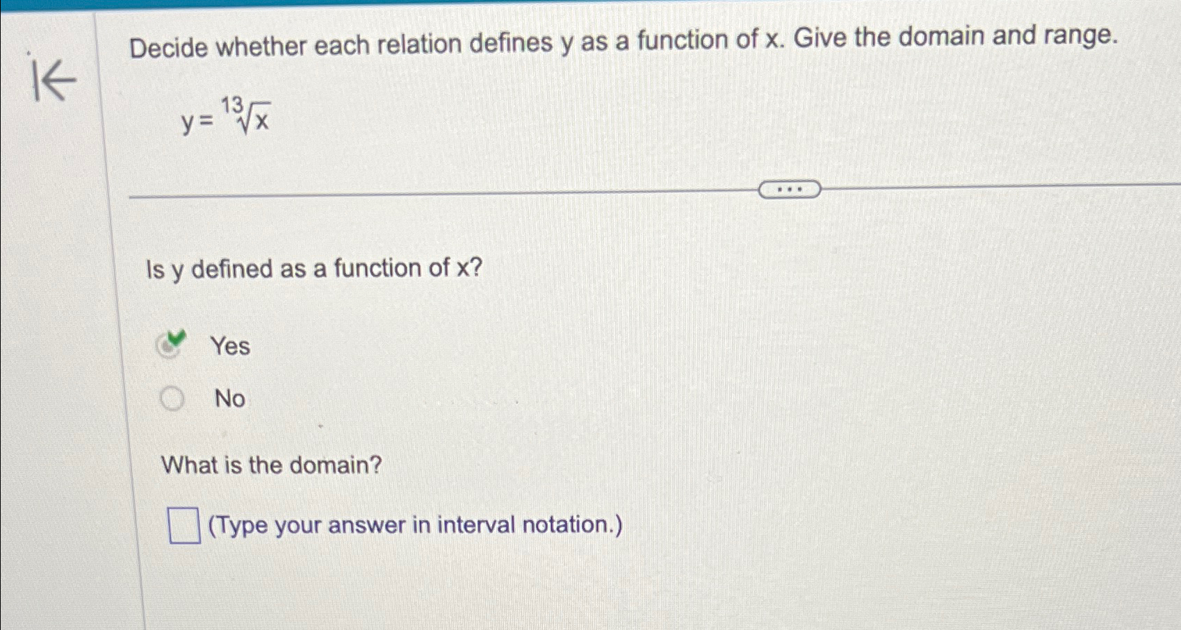 Solved Decide whether each relation defines y ﻿as a function | Chegg.com