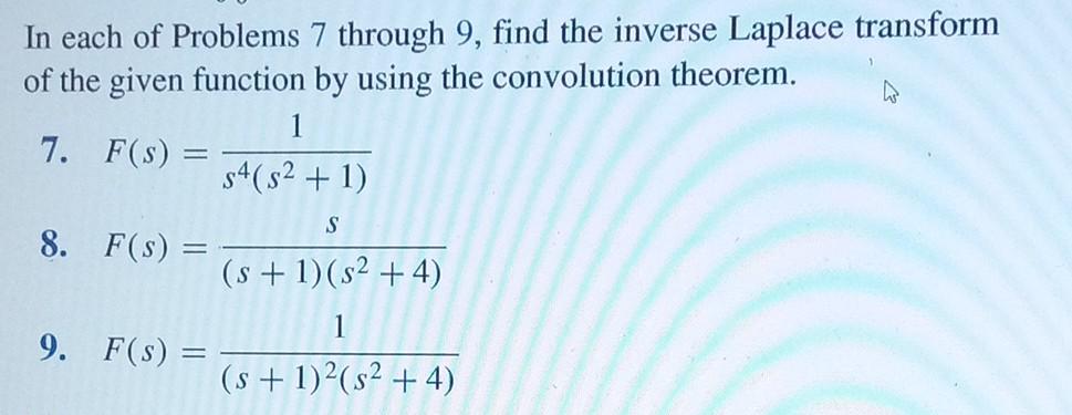 Solved In each of Problems 7 through 9, find the inverse | Chegg.com