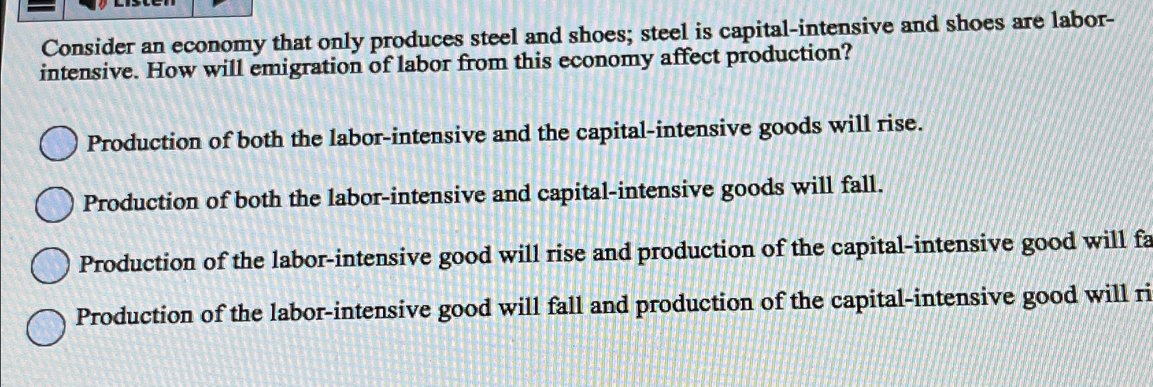 Solved Consider an economy that only produces steel and | Chegg.com