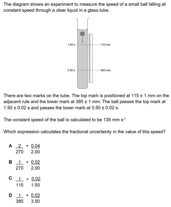 Solved The diagram shows an experiment to measure the speed | Chegg.com