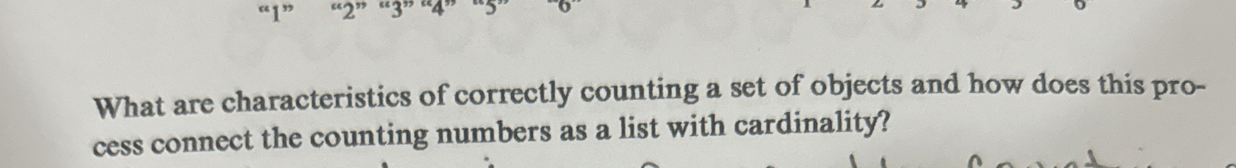 Solved What are characteristics of correctly counting a set | Chegg.com