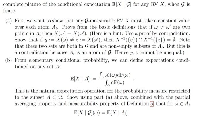 Let {A;} be a finite partition of 2 with P(A;) > 0 | Chegg.com