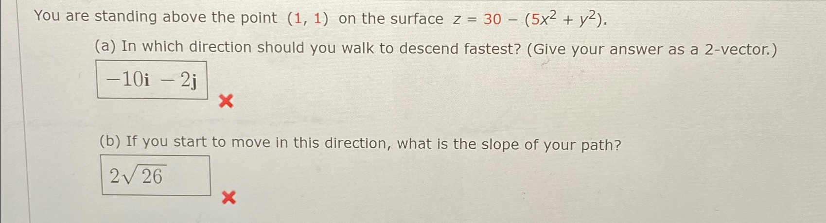 Solved You are standing above the point (1,1) ﻿on the | Chegg.com