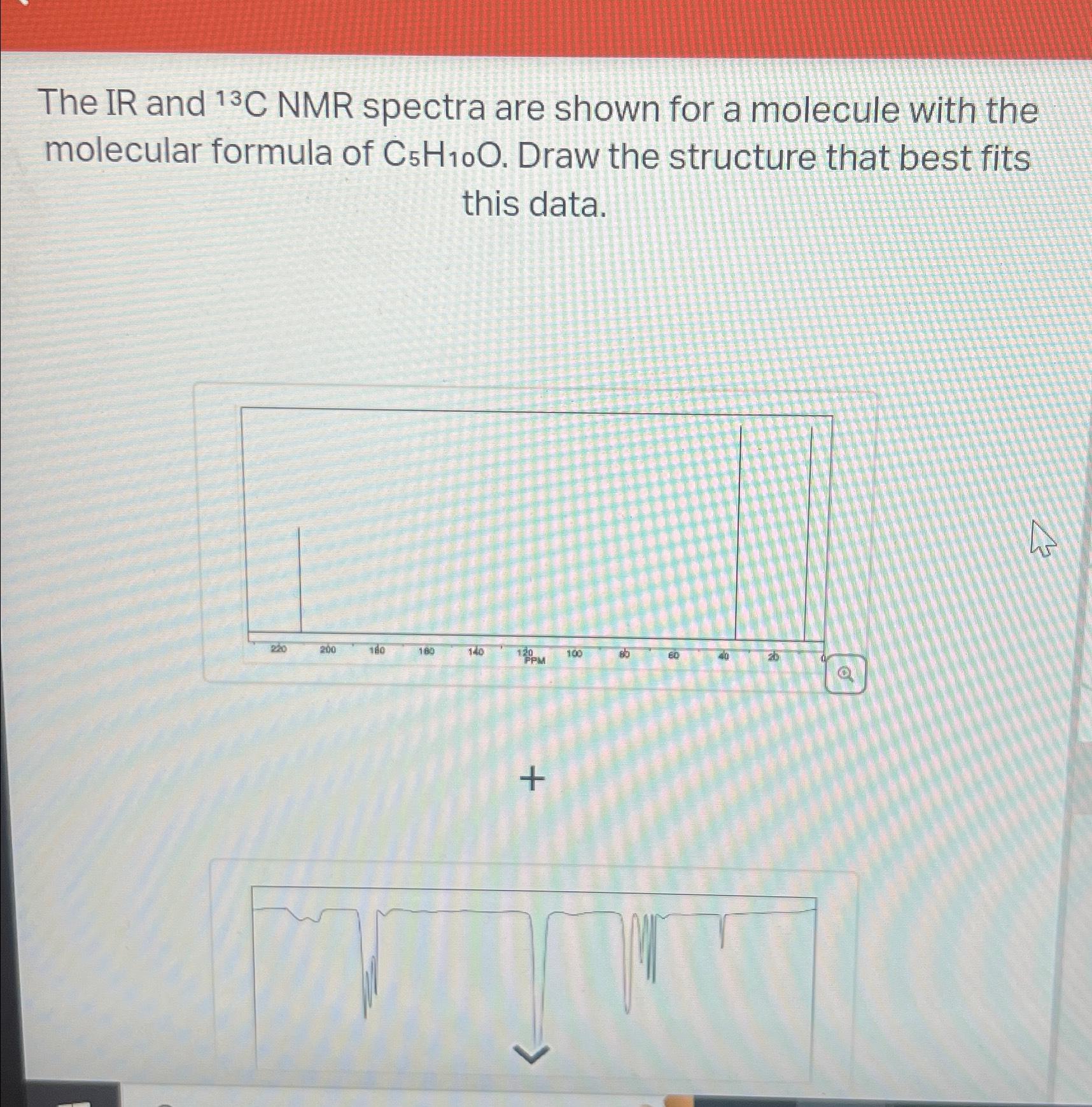 Solved The IR and ?13C ﻿NMR spectra are shown for a molecule | Chegg.com