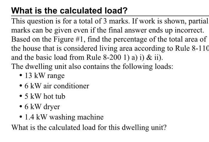 Solved What is the calculated load? This question is for a | Chegg.com