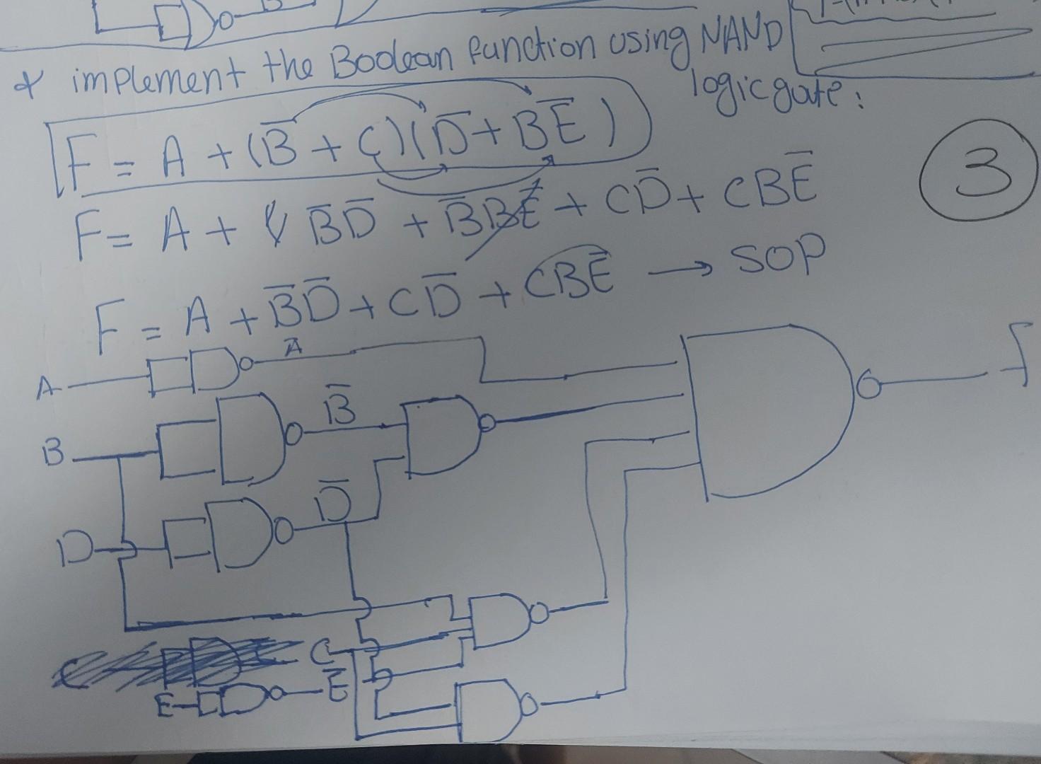 Solved Design XNOR gate (a) using NAND logic gates only: A B | Chegg.com