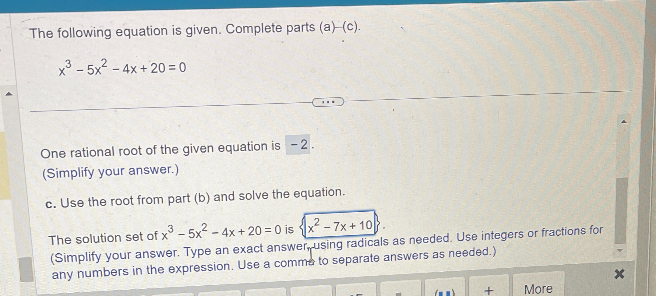 Solved The following equation is given. Complete parts | Chegg.com