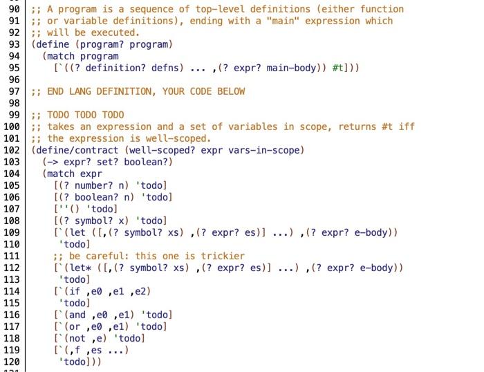 Solved Racket Problemthere Are Three Todo Part 