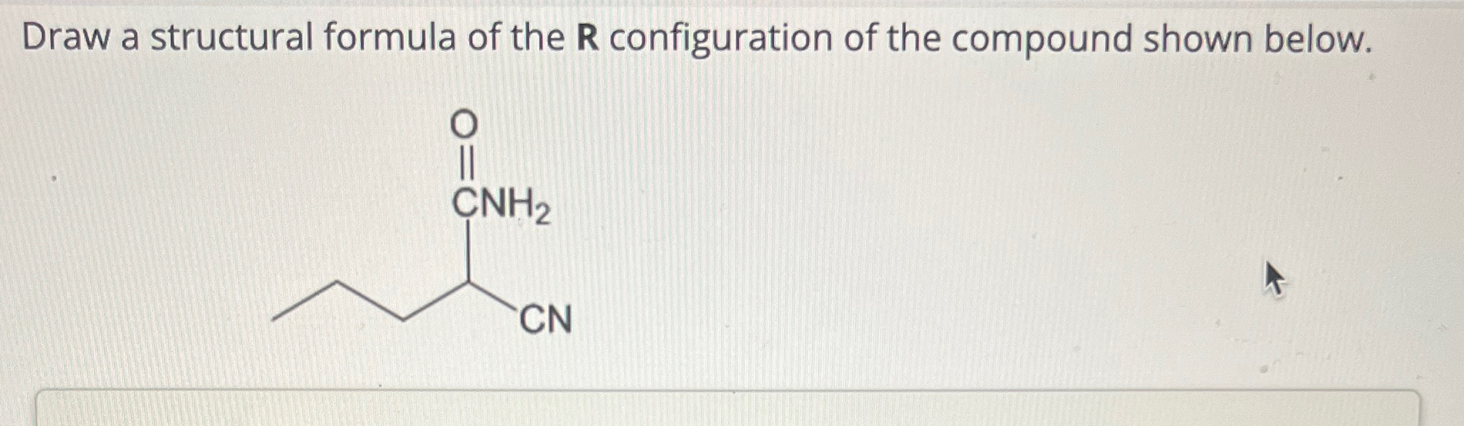 Solved Draw a structural formula of the R ﻿configuration of | Chegg.com