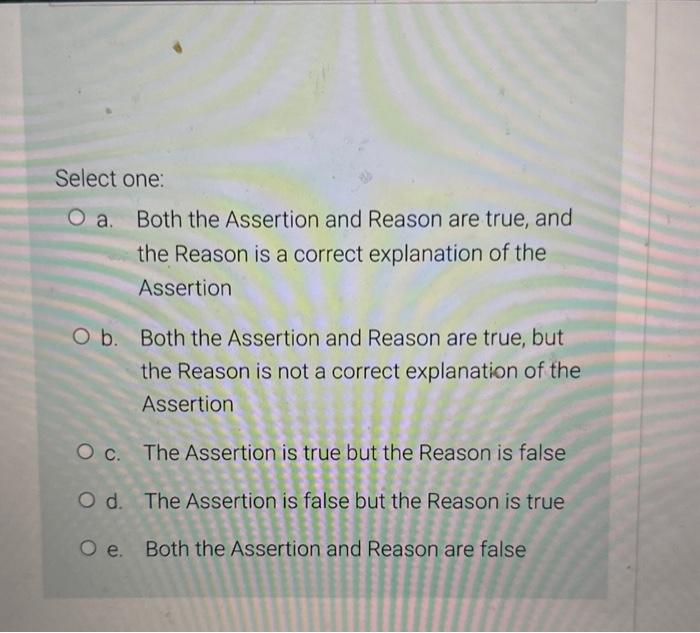 Solved The following is an Assertion/Reason question. These | Chegg.com