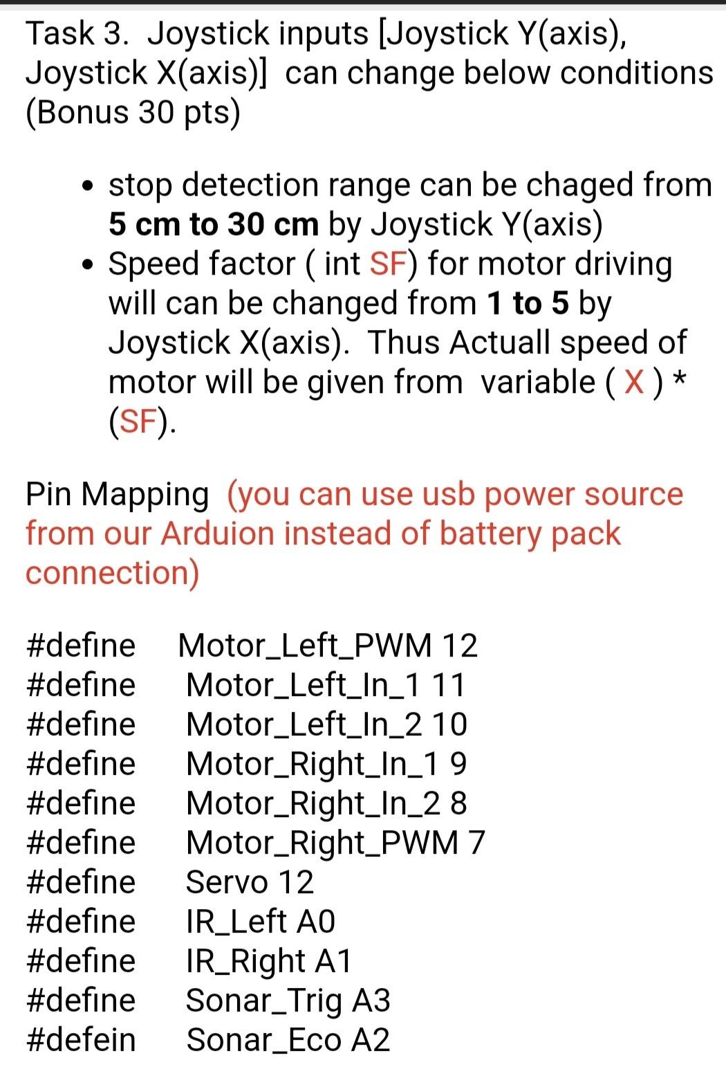 Task 3. Joystick inputs [Joystick Y(axis), Joystick | Chegg.com