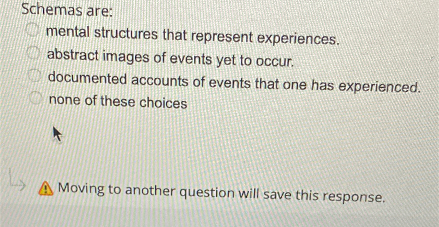 Solved AccoSchemas are:mental structures that represent | Chegg.com