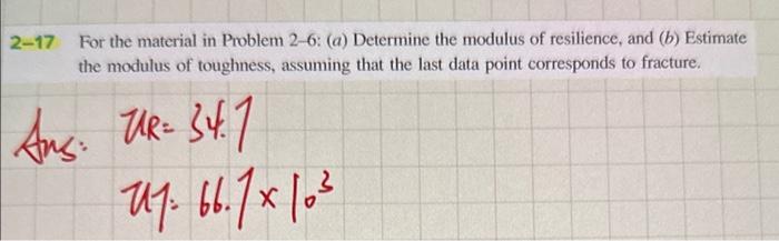 Solved 2-17 For the material in Problem 2-6: (a) Determine | Chegg.com
