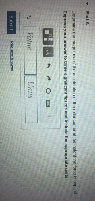 Solved The 14-kg uniform bar is supported by a roller at A. | Chegg.com