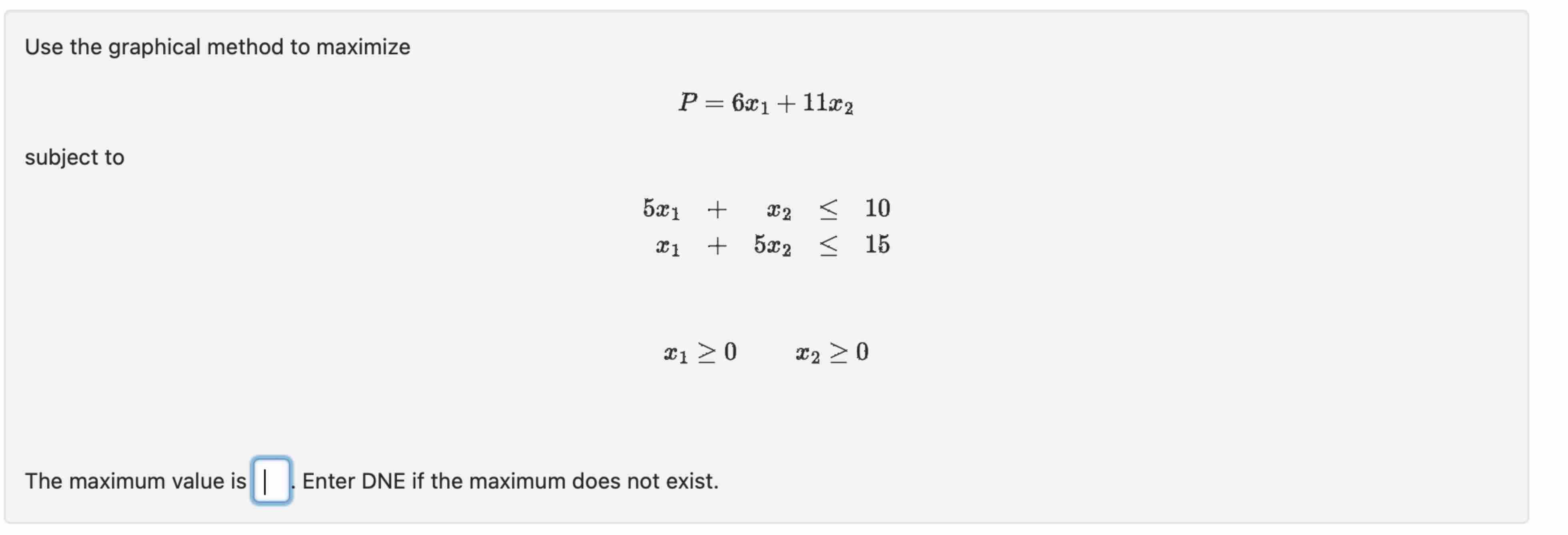 Solved Use the graphical method to | Chegg.com