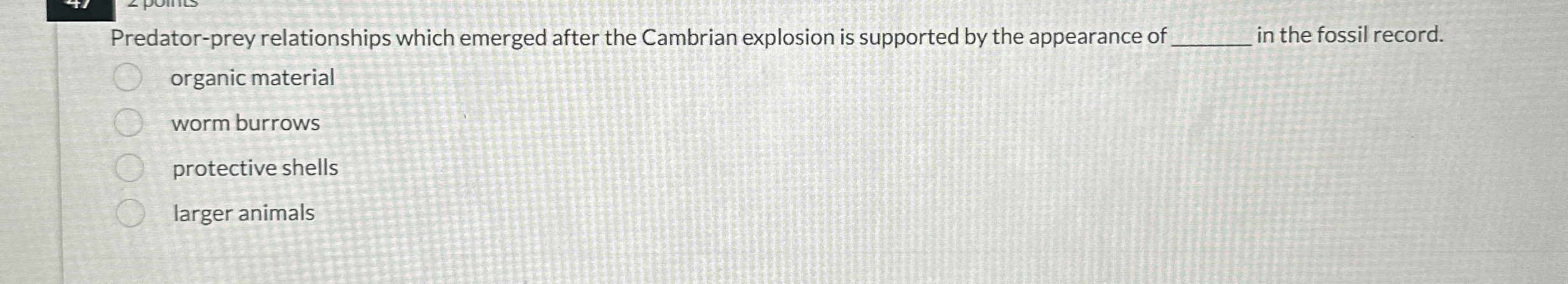 Solved Predator-prey relationships which emerged after the | Chegg.com