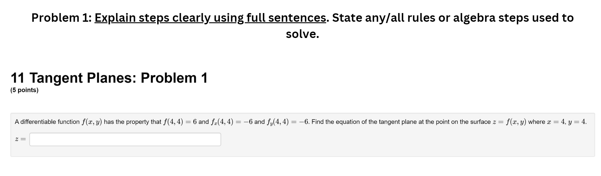 Solved Problem 1: Explain steps clearly using full | Chegg.com