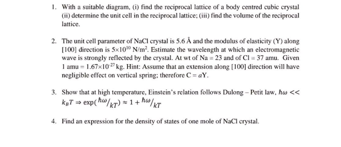 Solved With a suitable diagram, (i) ﻿find the reciprocal | Chegg.com