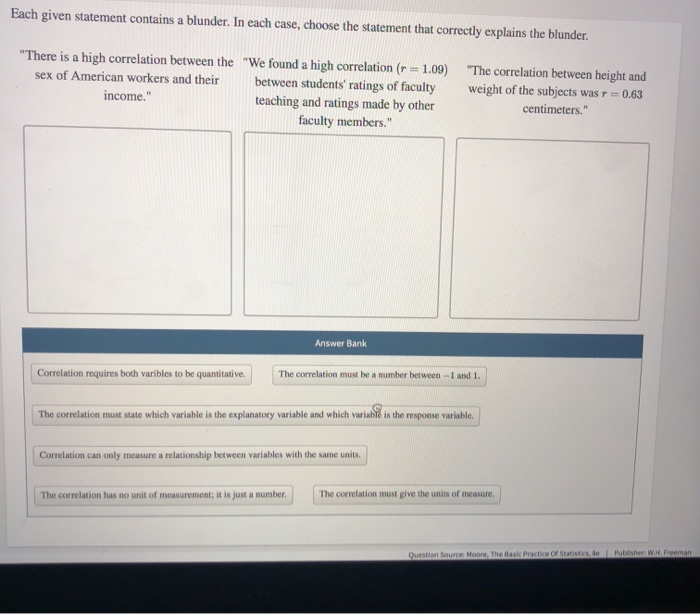 Solved Each given statement contains a blunder. In each | Chegg.com