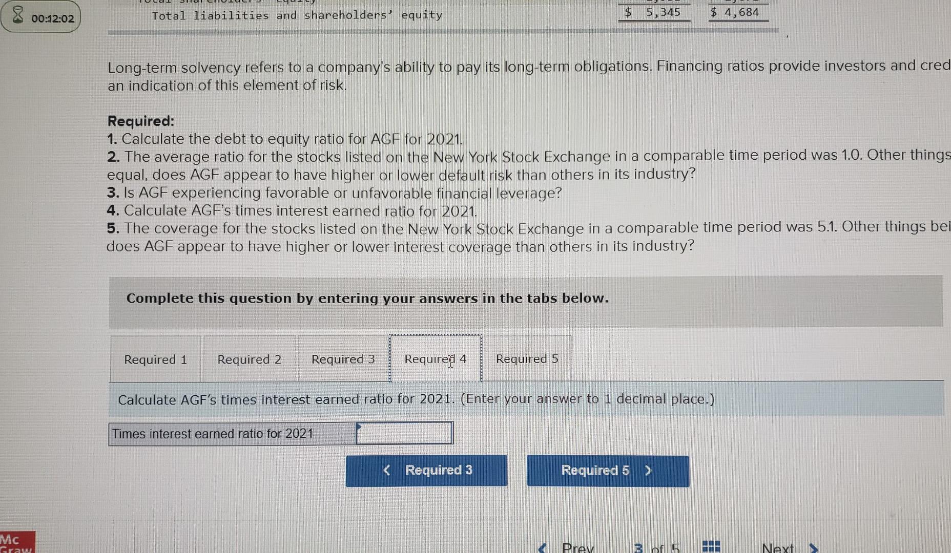 Solved AGF Foods Company is a large, primarily domestic, | Chegg.com