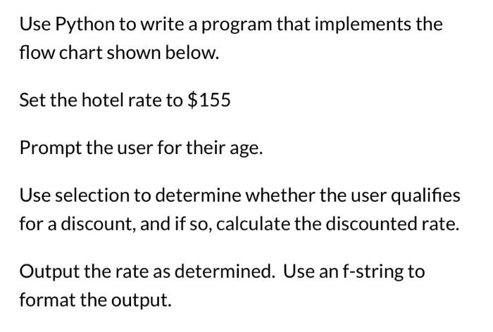 Solved Use Python to write a program that implements the | Chegg.com